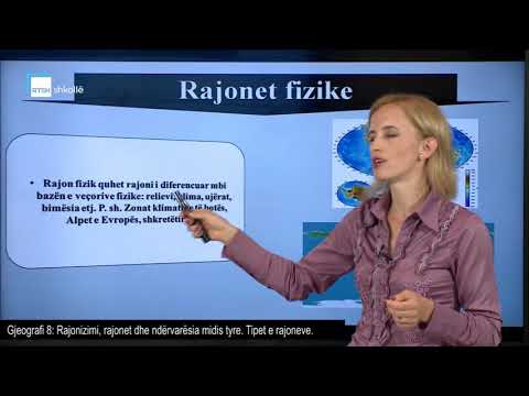 Gjeografi 8 - Rajonizimi, rajonet dhe ndërvarësia ndërmjet tyre. Tipet ...