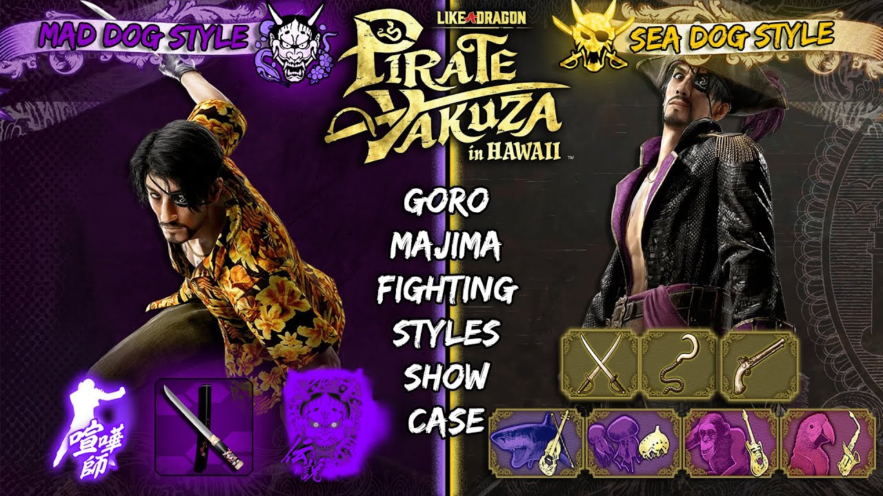 Like a Dragon: Pirate Yakuza in Hawaii | Goro Majima Fighting Styles ...