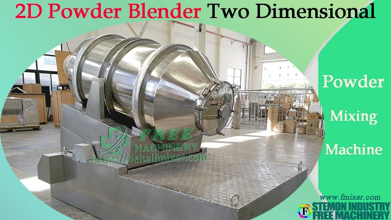 2D Powder blender machine with tumble mixing process for spices ...