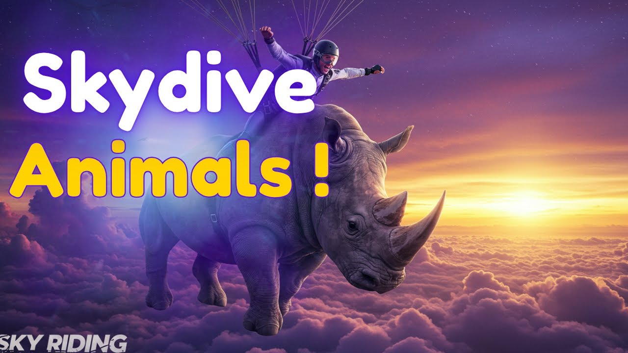 When Animals Learn to Skydive (with a little help...) - YouTube