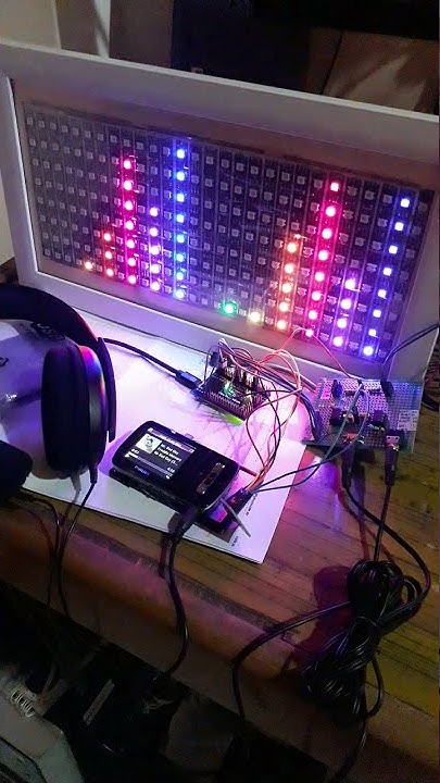 14 Bands Spectrum Analyzer Led Light With Ws2812b And Msgeq7 Youtube