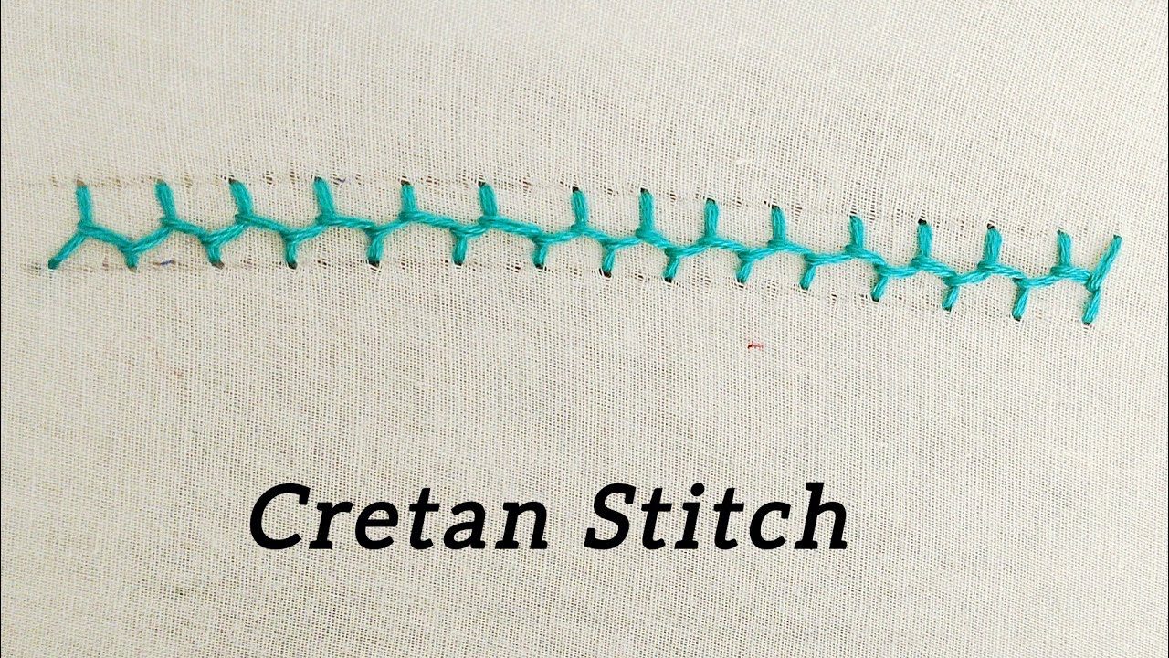 Cretan Stitch / Basic Hand Embroidery for beginners. - YouTube