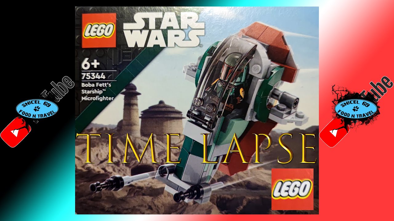 Star Wars Boba Fetts Starship Microfighter Time lapse 75344 Snicel 69 ...