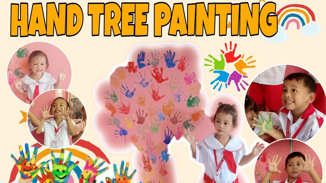 FUN DIY KIDS PROJECT | HAND TREE PAINTING || Zwei TV - YouTube