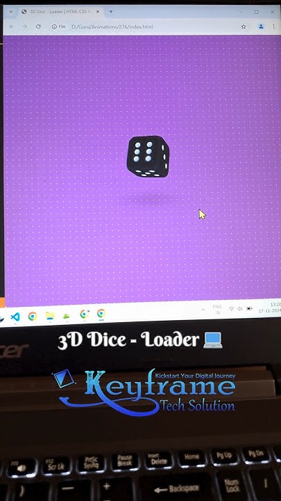 Design a 3D Dice - Loader | HTML CSS & JavaScript - YouTube