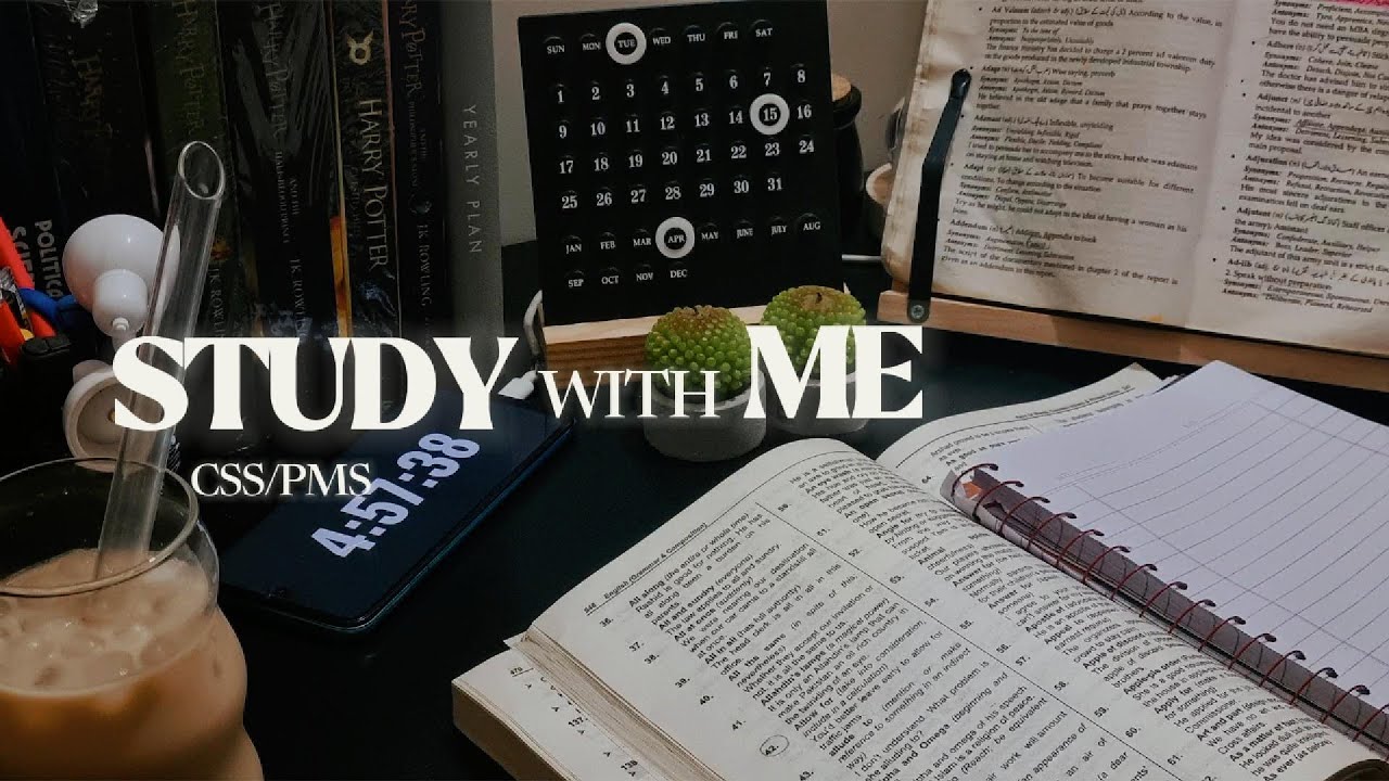 Day 3 of preparing for CSS'26| 4 HOUR STUDY, No breaks, Relaxing rain sound - YouTube