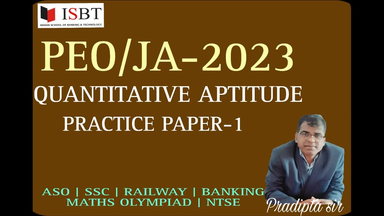 PEO/JA-2023Quantitative Aptitude ସମ୍ପୂର୍ଣ୍ଣ ଓଡ଼ିଆ ଭାଷାରେ ପଢାଇଛି - YouTube