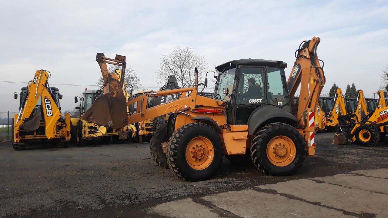 CASE 695ST 2011r '3298' tel. 575-316-333 backhoe loader excav-loader ...