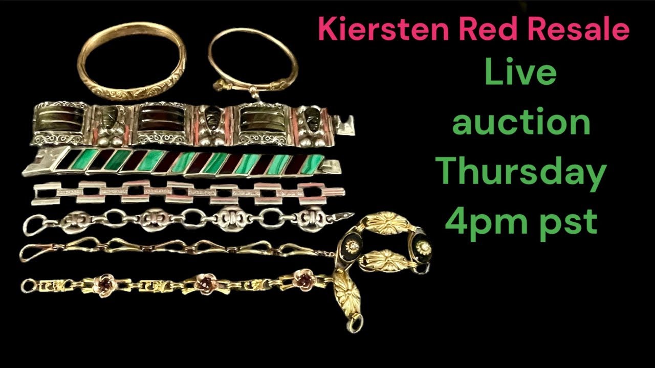 KIERSTEN RED RESALE live jewelry auction 4pm PST/7pm EST Kierstenred56 ...
