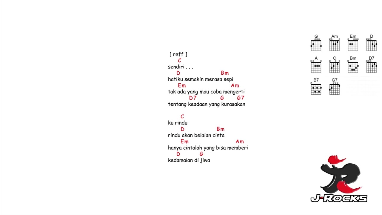 kunci gitar & lirik lagu | J-Rocks - semakin sendiri - YouTube