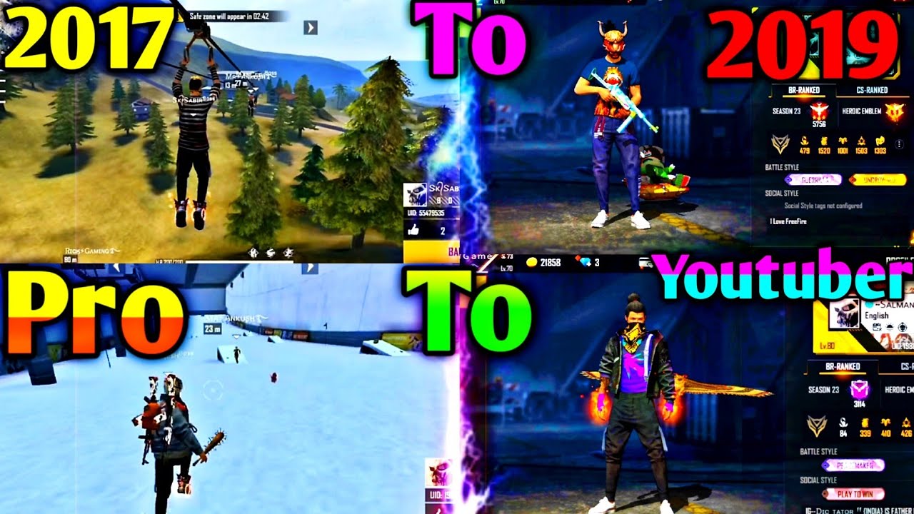 2017 To 2021 Old Player Id In Free Fire || Old Free Fire Id Player ...