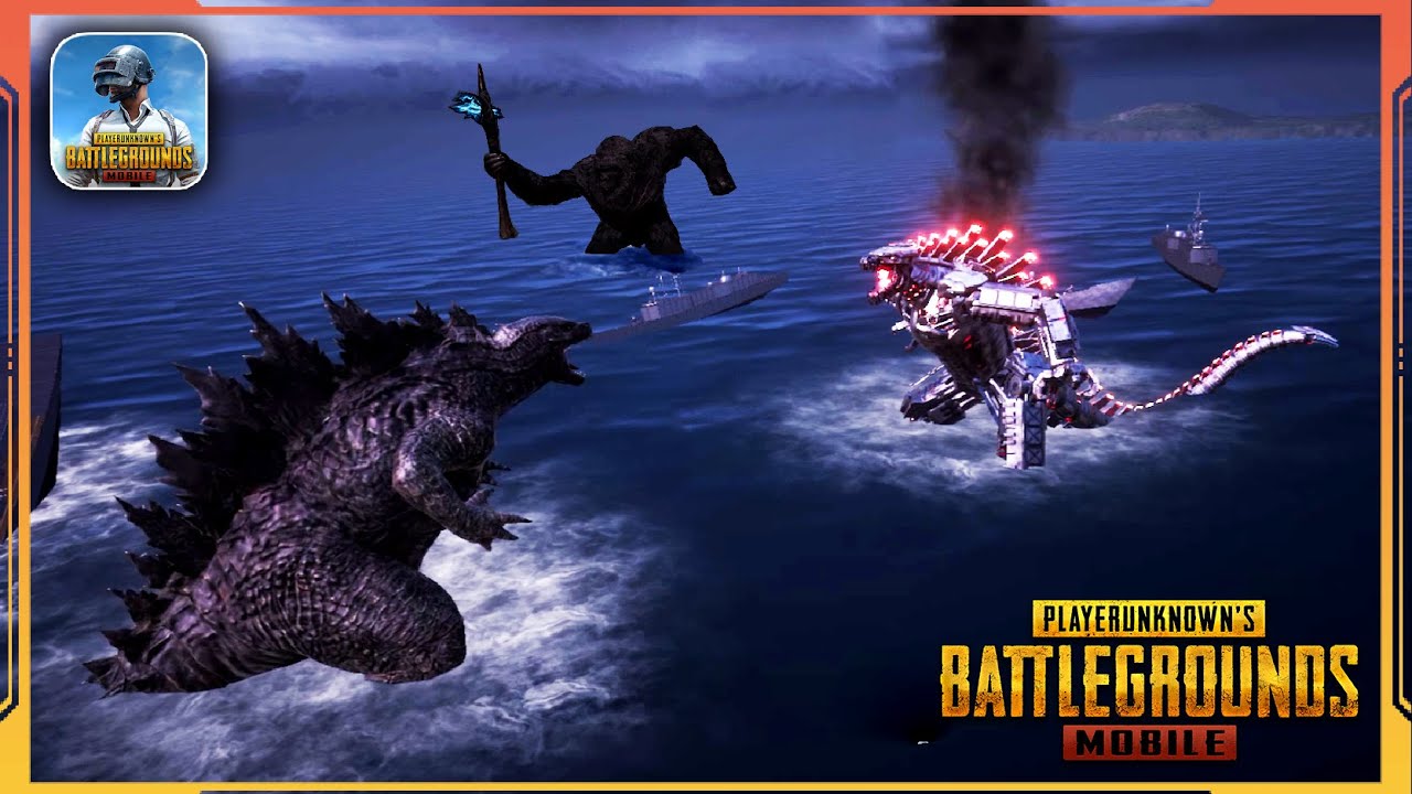 Godzilla and King Kong vs MechaGodzilla | PUBG MOBILE NEW MODE - YouTube