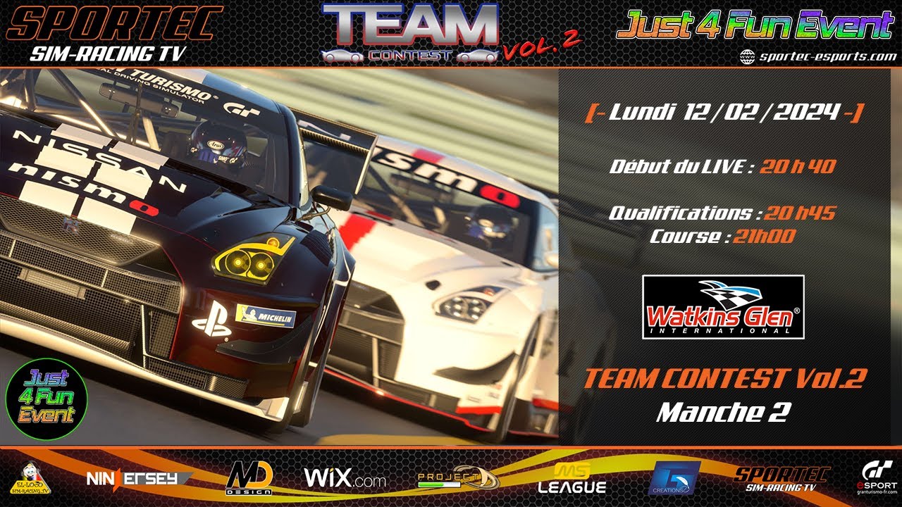 [- SPORTEC Sim-Racing TV -] TEAM CONTEST VOL.2 - MANCHE 2 - Salon B ...