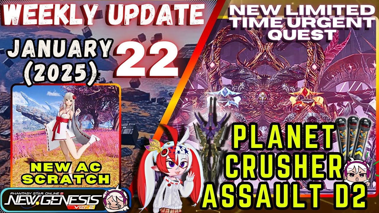 [PSO2:NGS] - JANUARY _22 UPDATE 2025 (👋☺️Steam) - YouTube