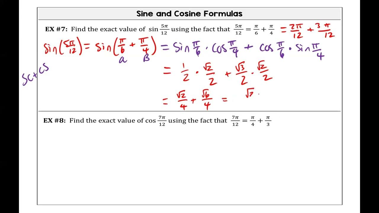3C.12 Equivalent Representations of Trigonometric Functions Part B Started - YouTube