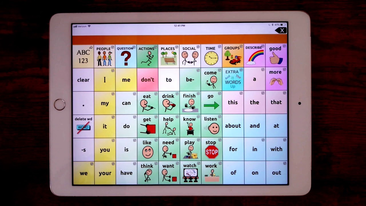 Turning Editing On/Off in TouchChat with WordPower - YouTube