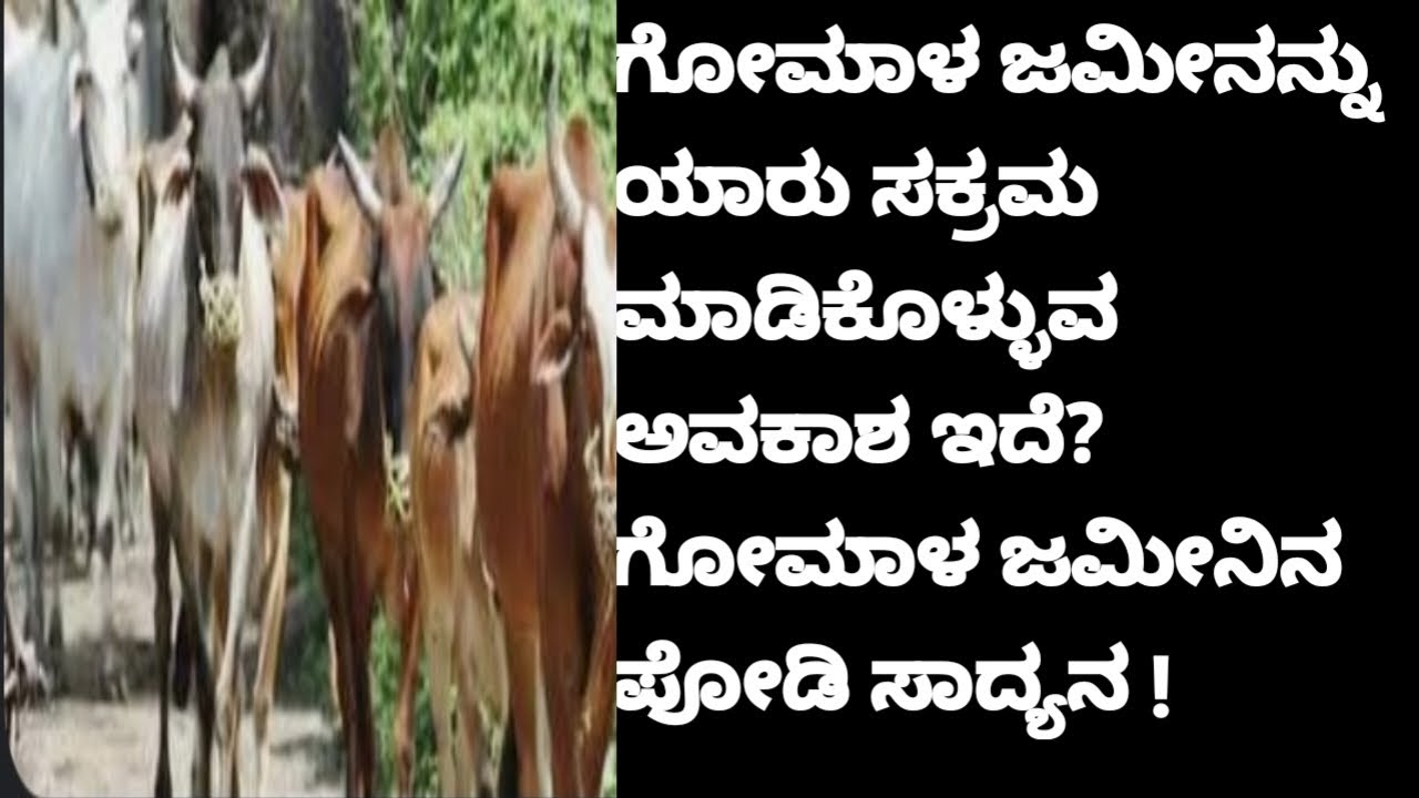 What is Gomala Land ? Explained in kannada by Advocate Anitha Girish ...
