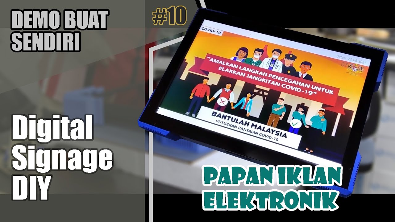 Cara Buat Sinej Digital Untuk Memapar Iklan - YouTube