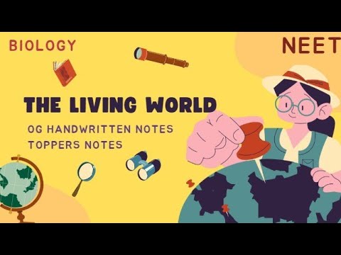 The Living World Notes | Handwritten | Neet |Class 11 | Biology - YouTube