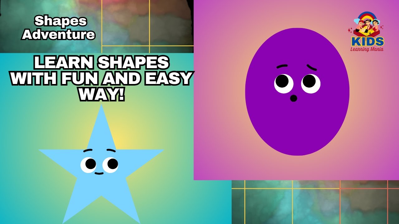 Star | Oval |Learn Shapes for Kids | Learn Things with Shapes |Kids ...