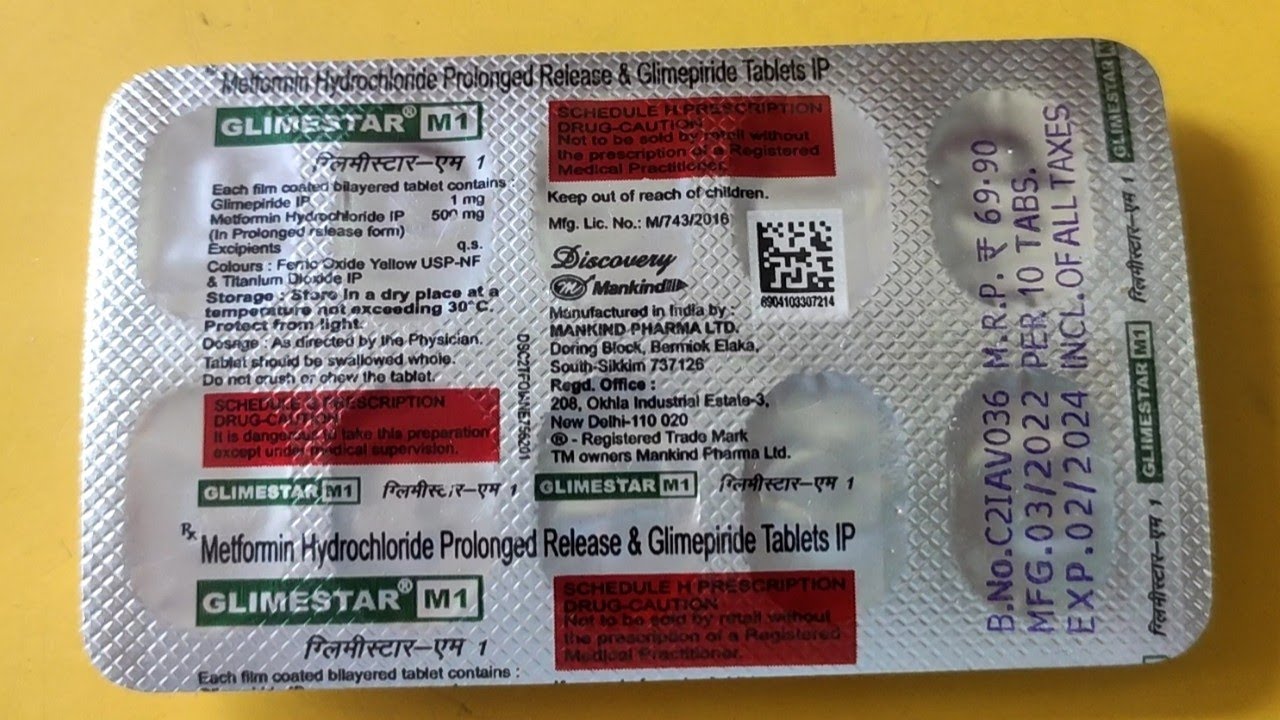 Glimestar M1 Tablet Benefits uses in Hindi | Glimestar M1 Tablet ...