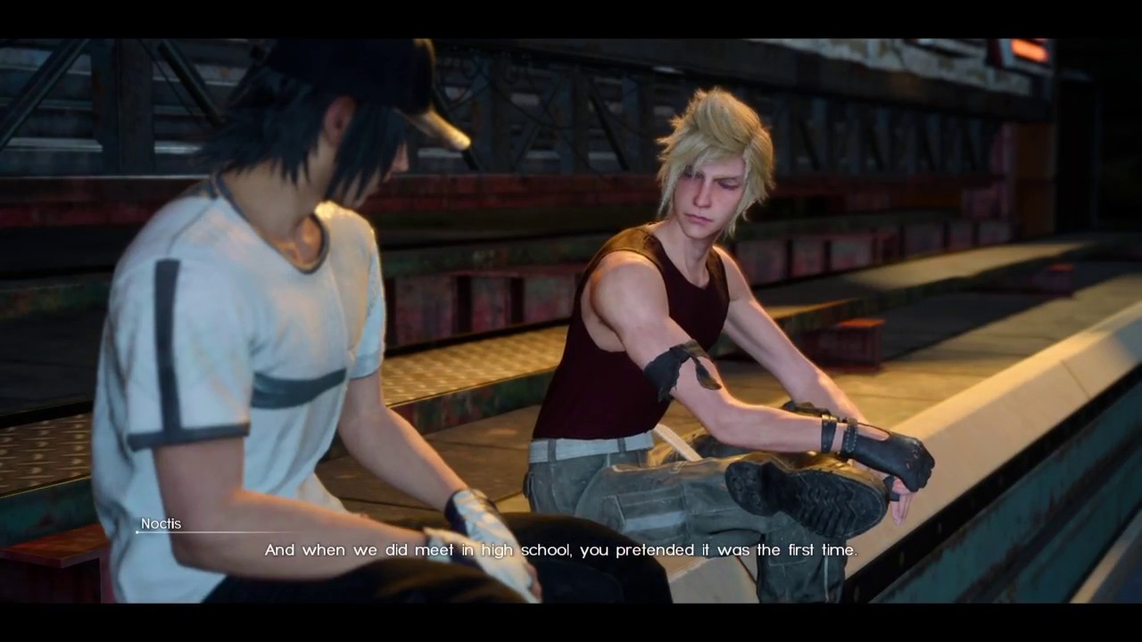 Noctis and Prompto heart to heart talk - Final Fantasy XV - YouTube
