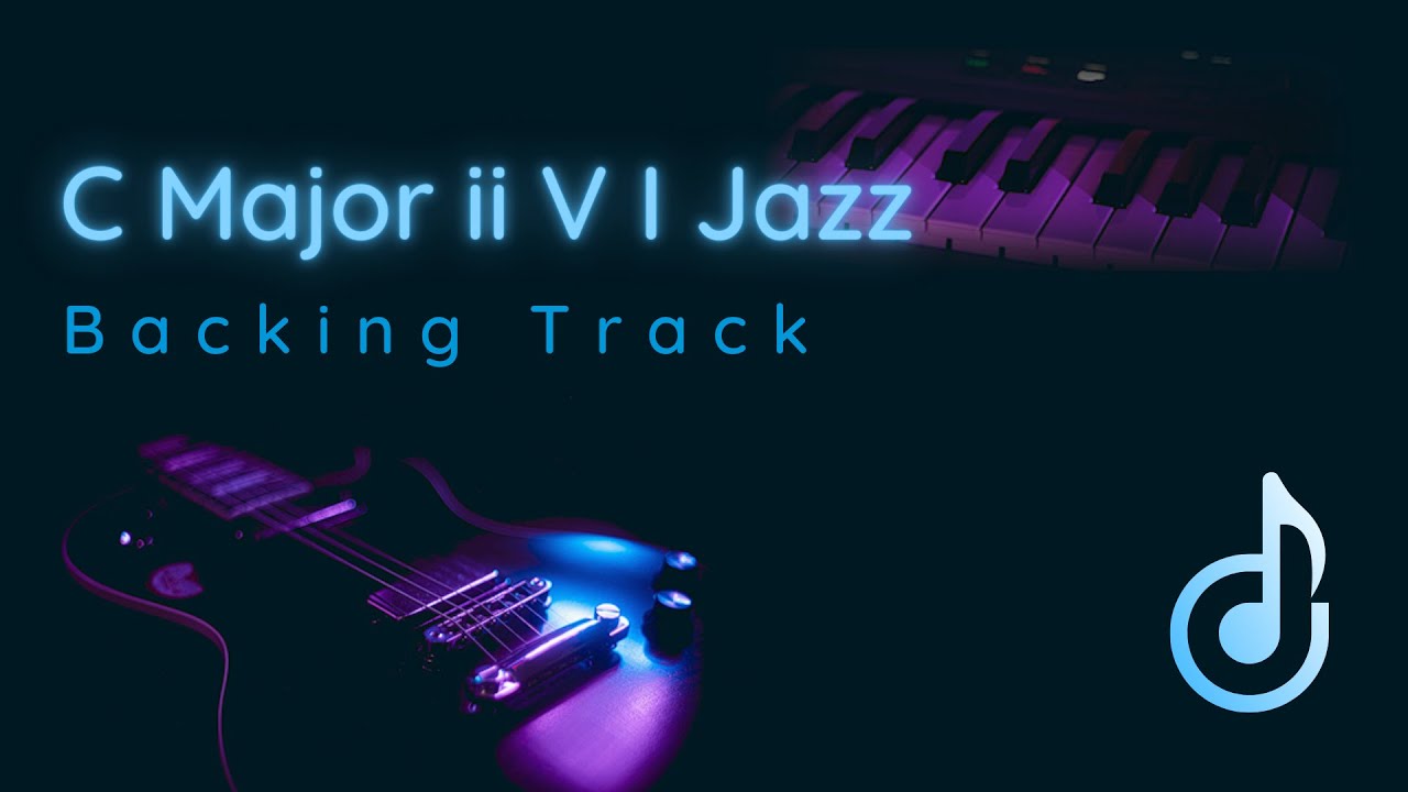 C Major ii V I - Jazz backing track for guitar - YouTube