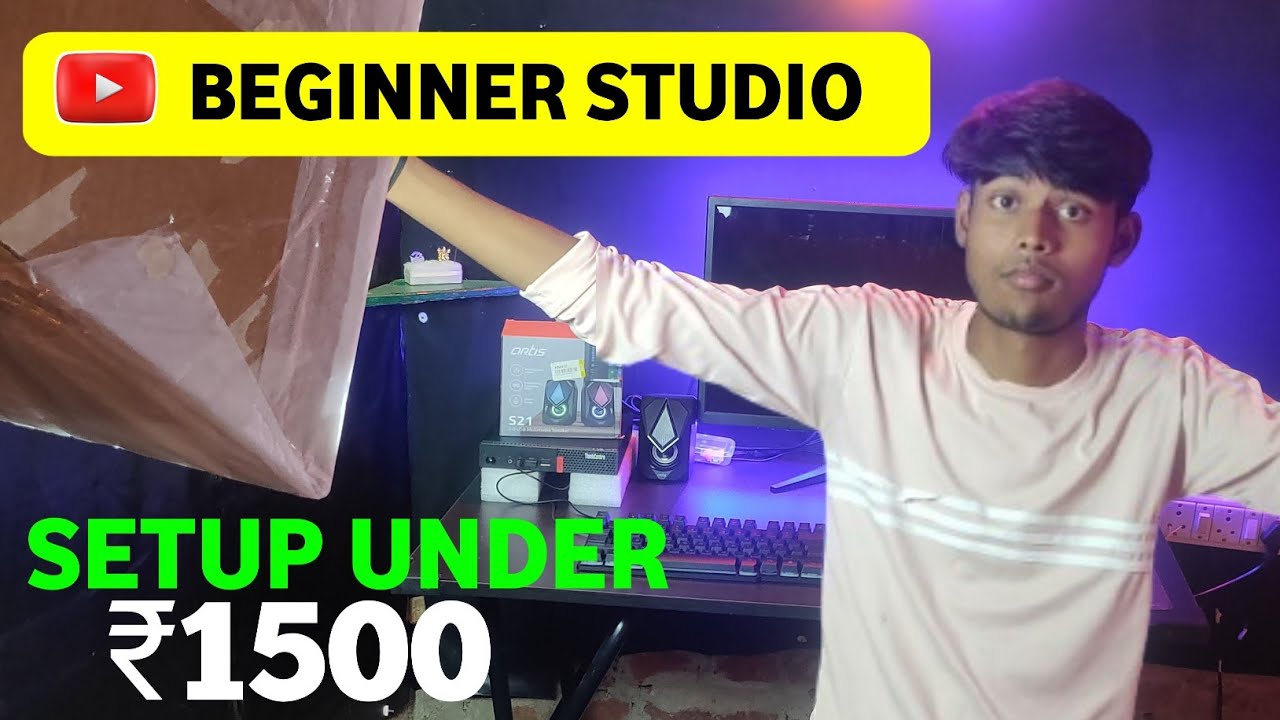 BEGINNER STUDIO SETUP UNDER ₹1500🎉 - YouTube