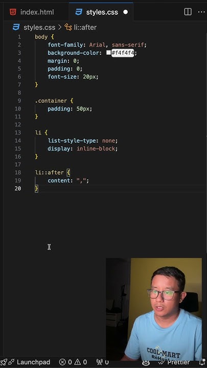 Css Tips 1 Comma Separated List Shorts Youtube