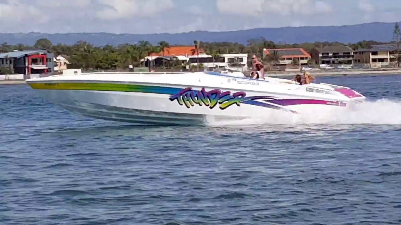 Scarab 38 ft 1200HP Supercharged Twin 502 with Speedster Outdrives and ...