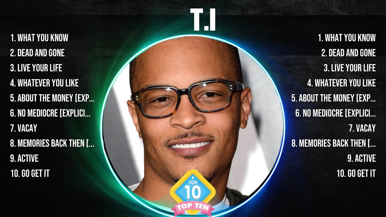 T.I Greatest Hits 2024 - Pop Music Mix - Top 10 Hits Of All Time - YouTube