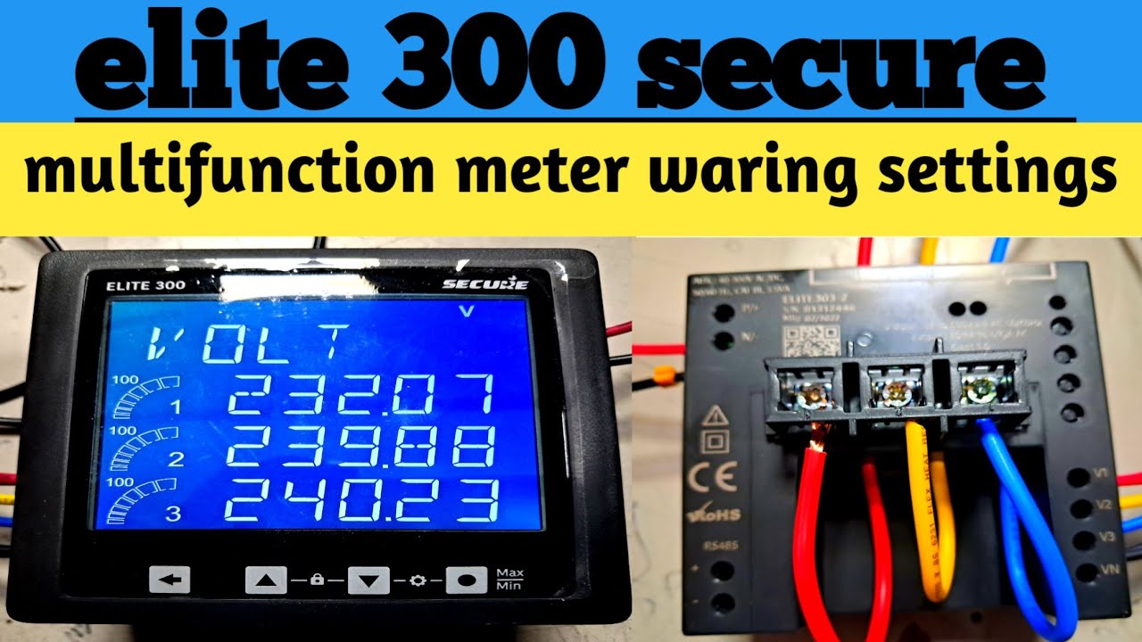 Unlocking the Elite 300 Multifunction Meter in Hindi - YouTube