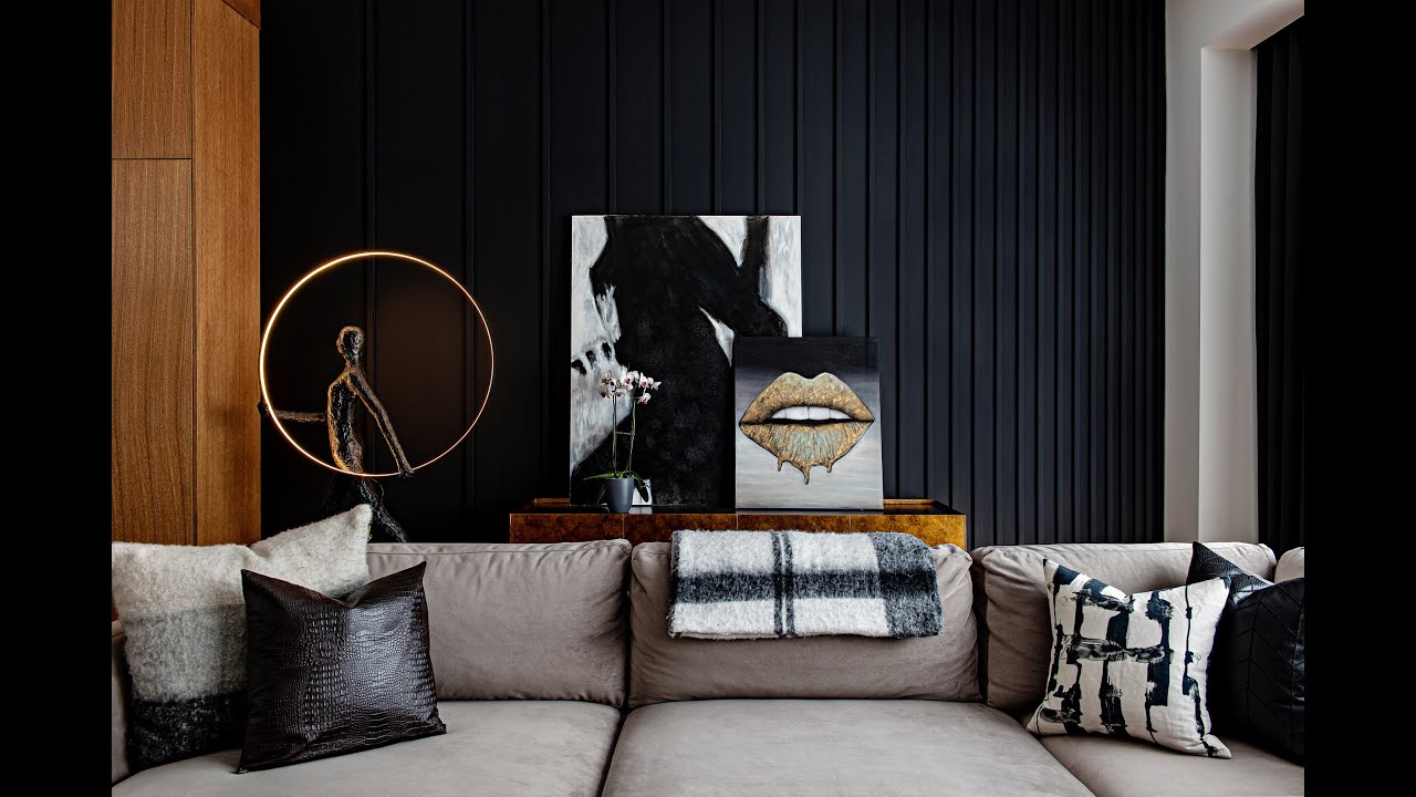 Stunning Living Room Redesign with Black Wall Moulding | Exquisite Elm ...