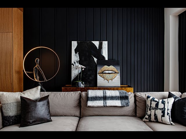 Living Room Black Walls