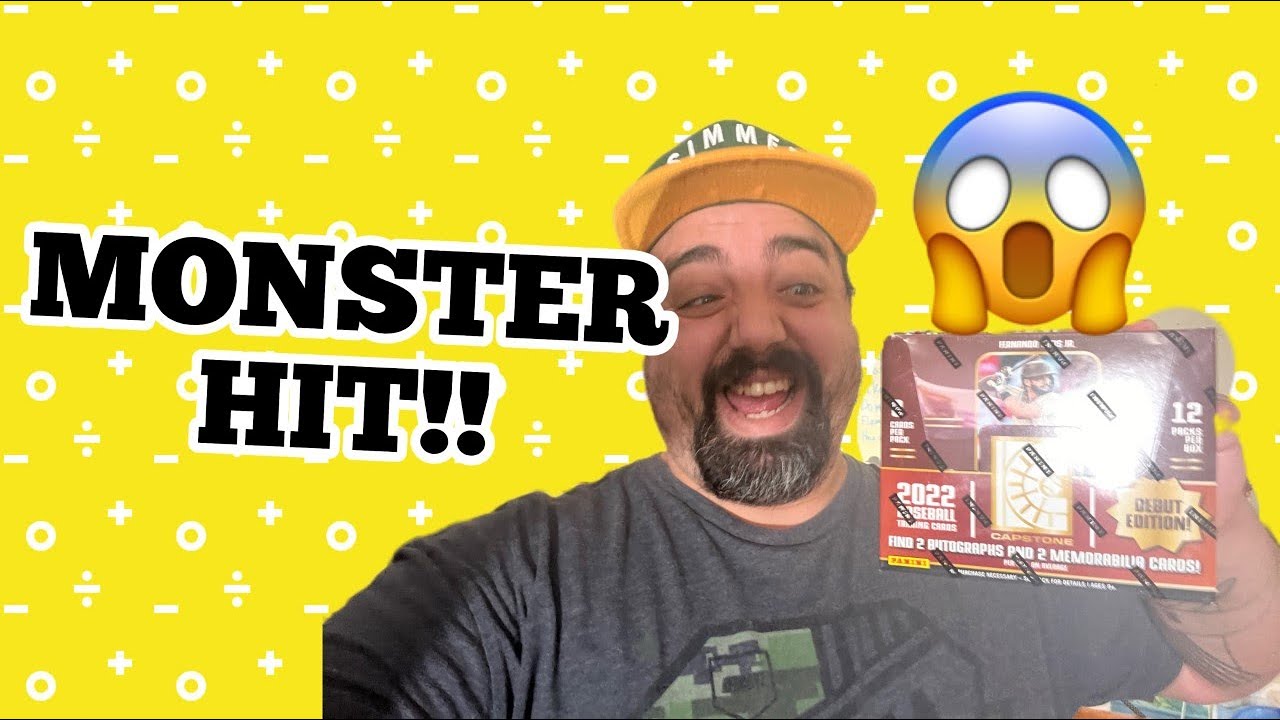 Monster HIT 🤩 | 2022 Panini Capstone Baseball Hobby Box Rip - YouTube