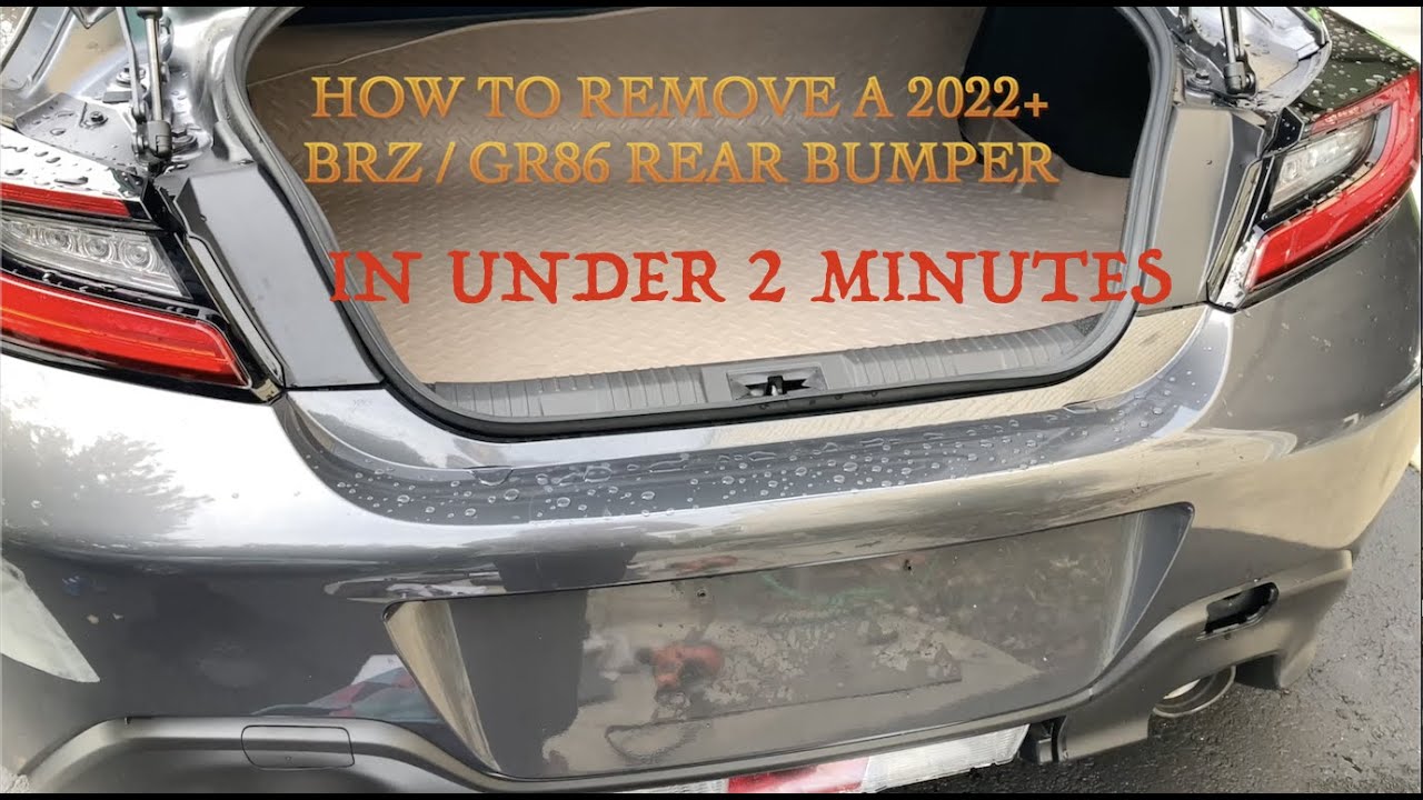 How to Remove a Rear Bumper on a 2022+ BRZ / GR86 - YouTube
