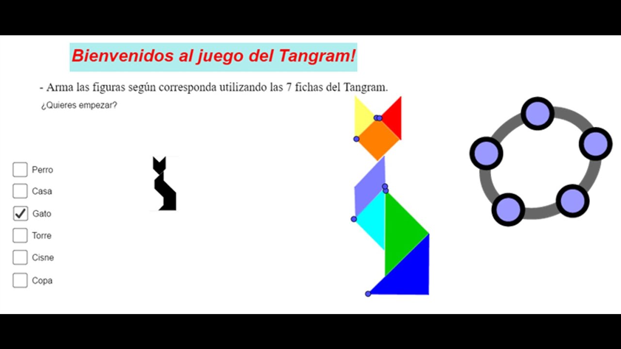 Tutorial de Tangram en Geogebra Clásico 6 (2da parte) - YouTube