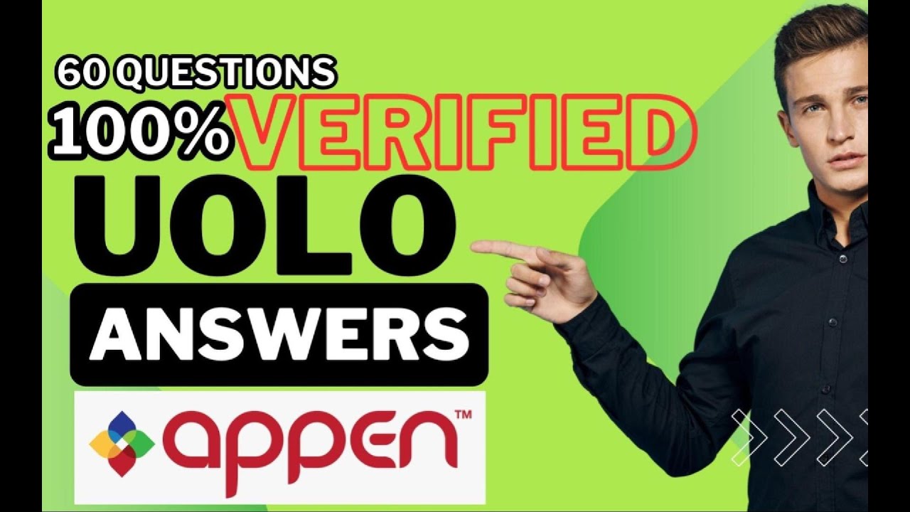 UOLO V2 QUIZ 60 QUESTIONS #100 % VERIFIED #pass #please subscribe and ...