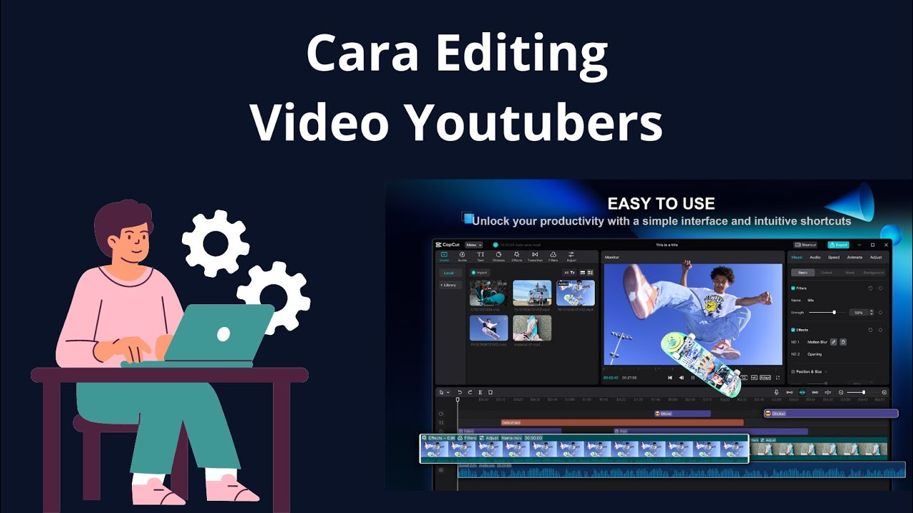 Cara Gampang Editing Video Youtubers - YouTube