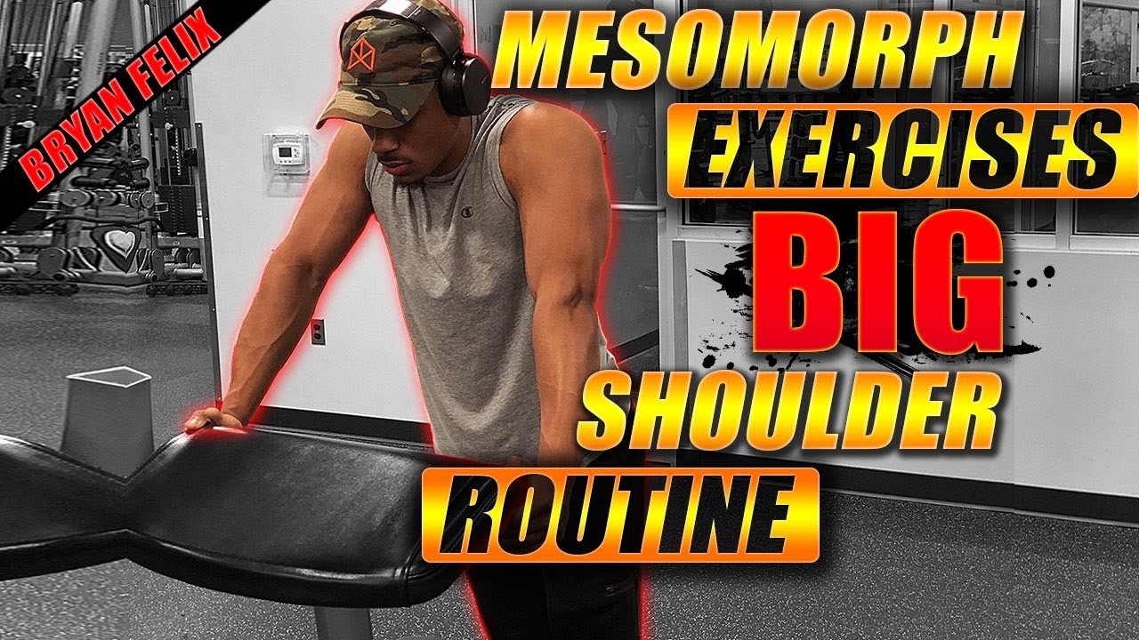 MESOMORPH EXERCISES | BIG SHOULDER ROUTINE - YouTube