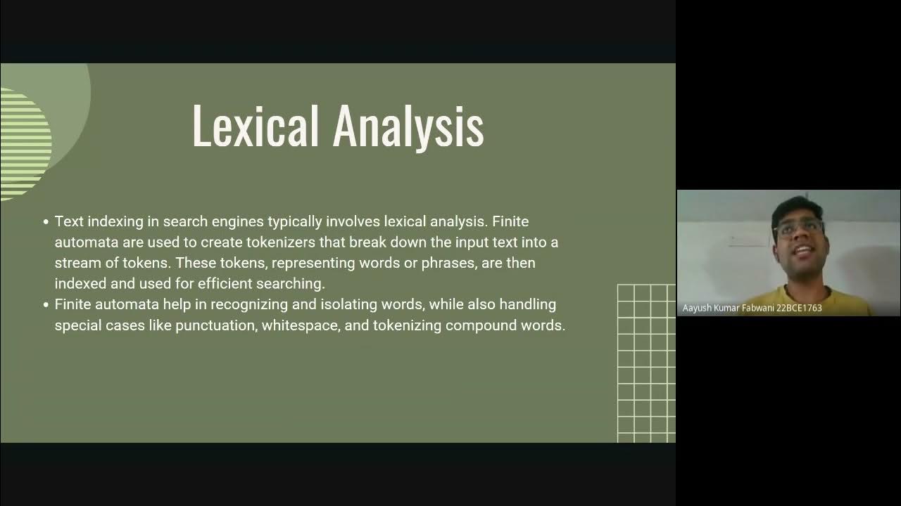 Application of Finite Automata in Search Engines (Word Document & PPT in Description)- 22BCE1763 ...