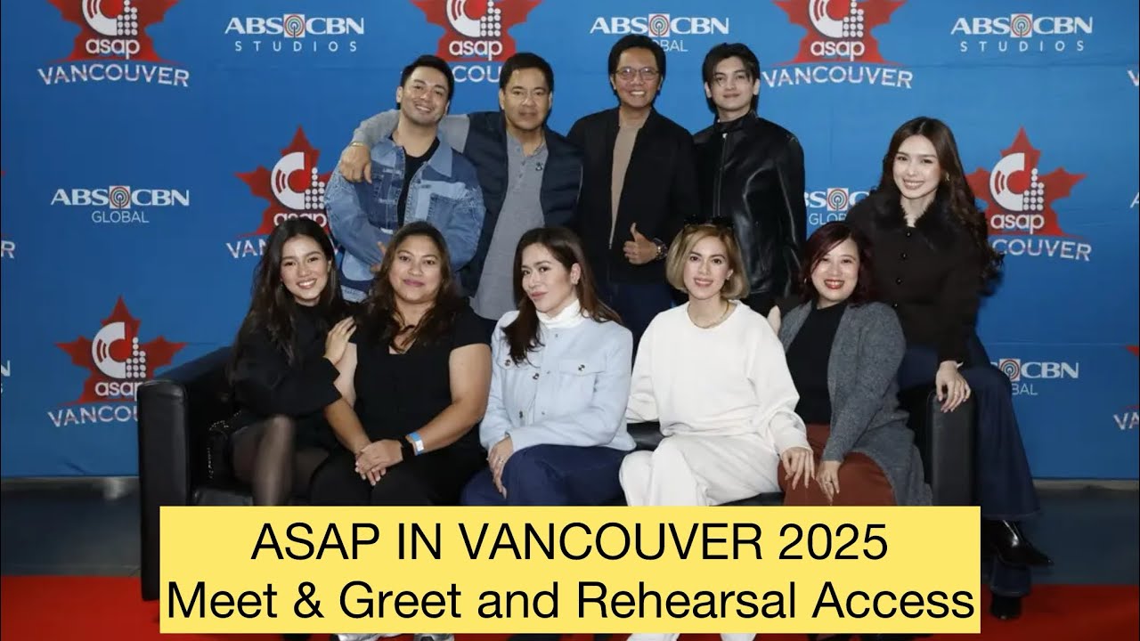 ASAP in Vancouver 2025 Meet & Greet and Rehearsal Access #ASAPvancouver ...