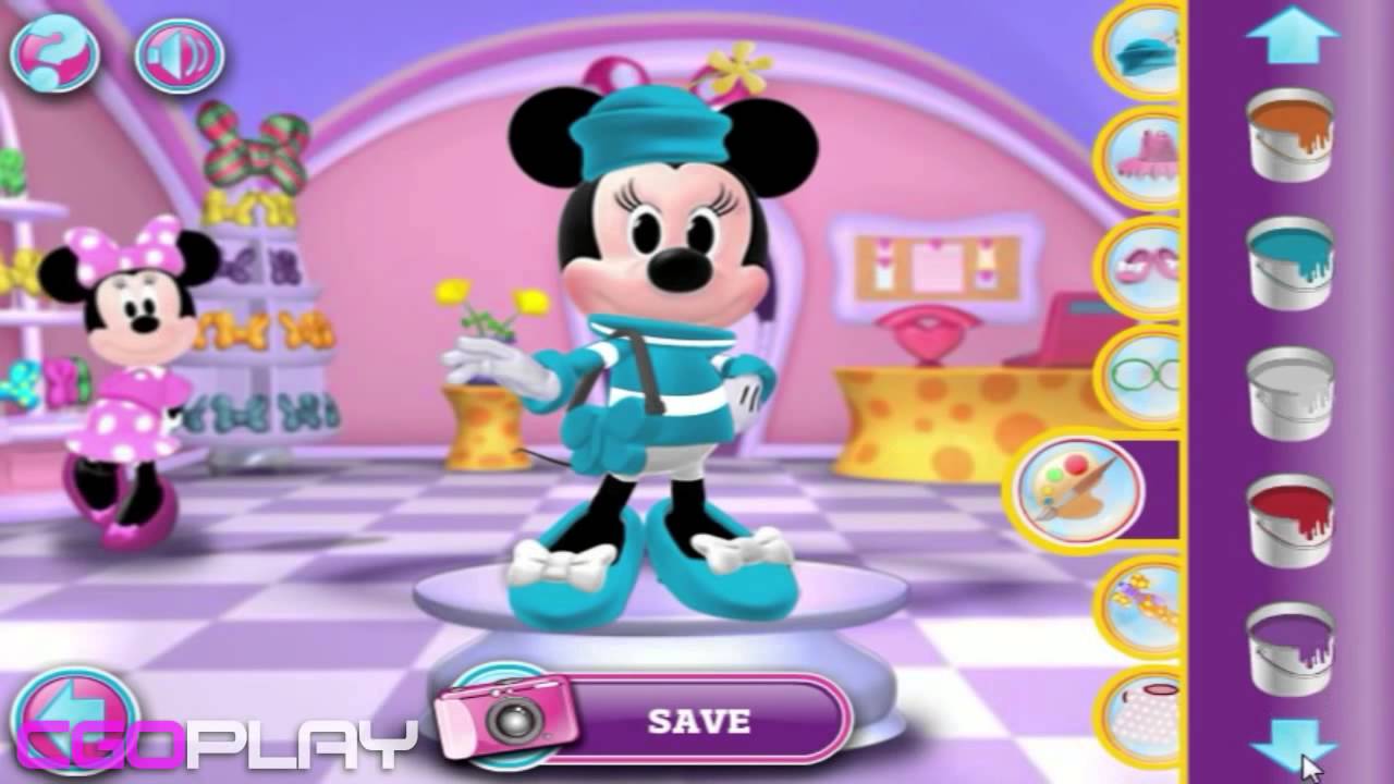 ♥ Disney Minnie's Bow Dazzling Fashions (Minnie Mouse Dress Up Game for ...