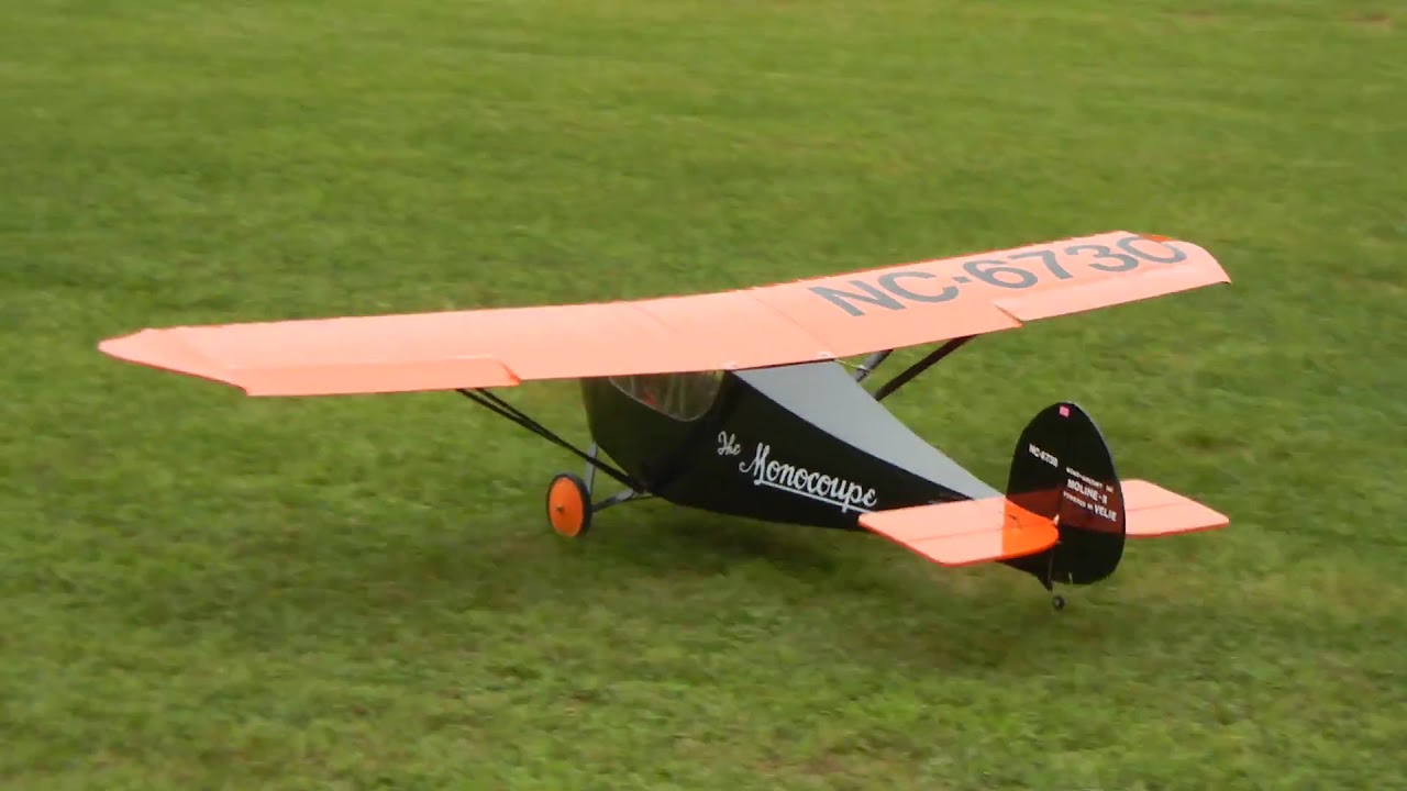 1/4 Scale Astro Flight Velie Monocoupe at Rhinebeck Aerodrome Sept 2018 ...