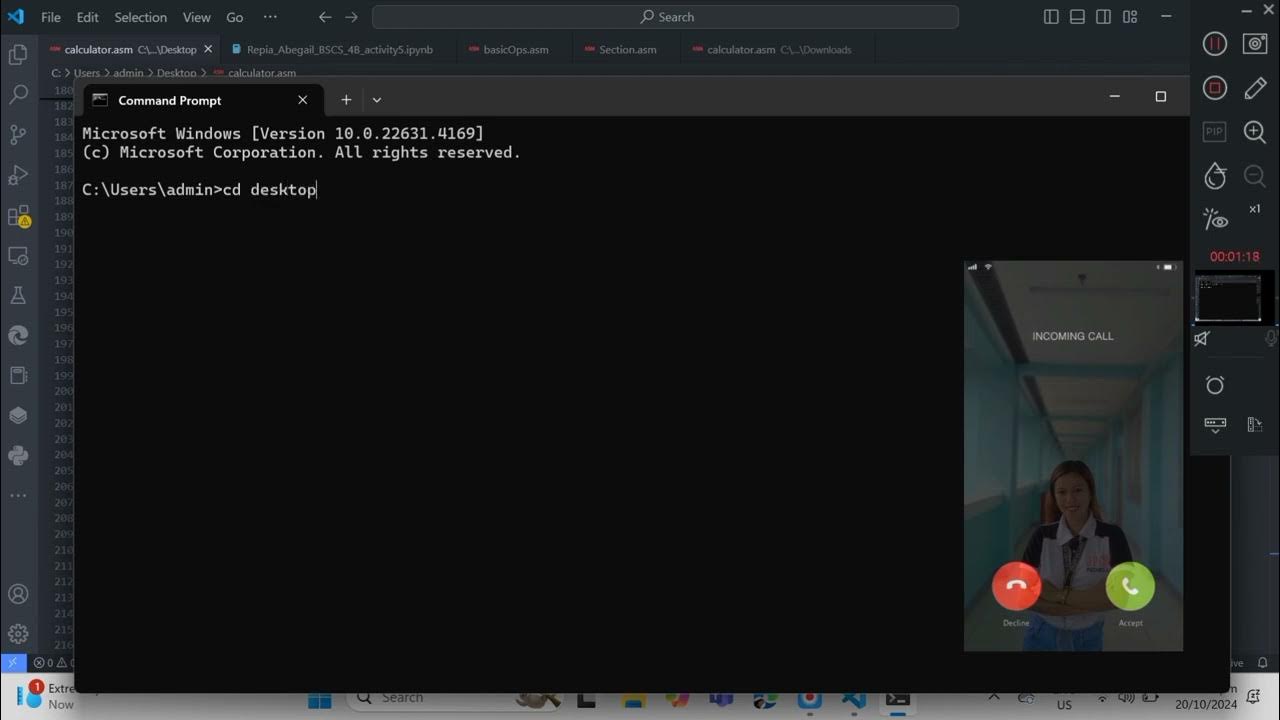CS- 318 ARCHITECTURE AND ORGANIZATION (LearningTask assembly Language ...