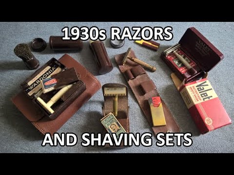 Some 1930s Razors and Shaving Sets - YouTube