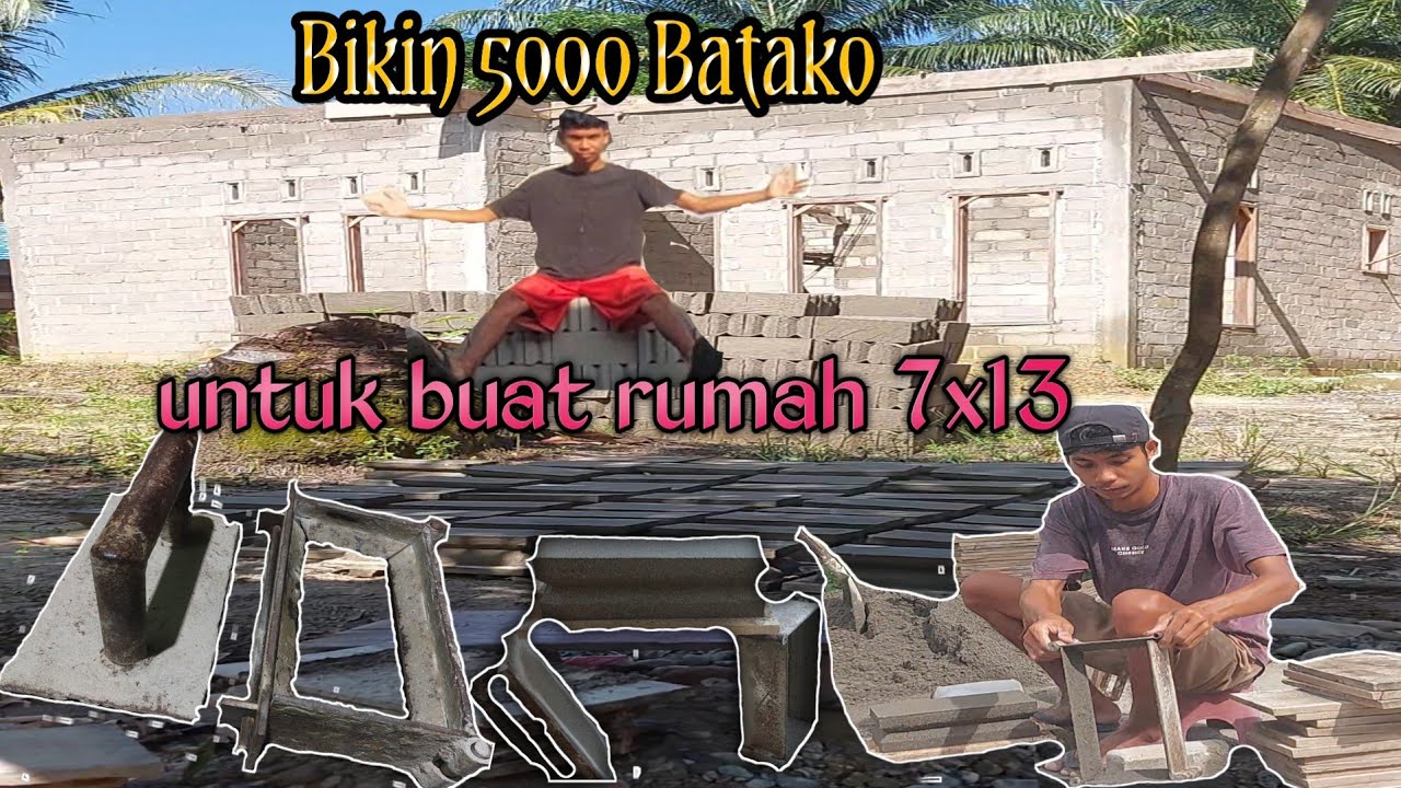 PROSES PENCETAKAN 5000 BATAKO‼️ bisa untuk membangun 1 rumah low budget ...