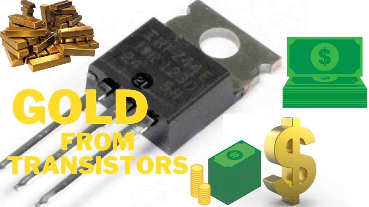 GOLD RECOVERY / is there gold in transistors part 1 - YouTube