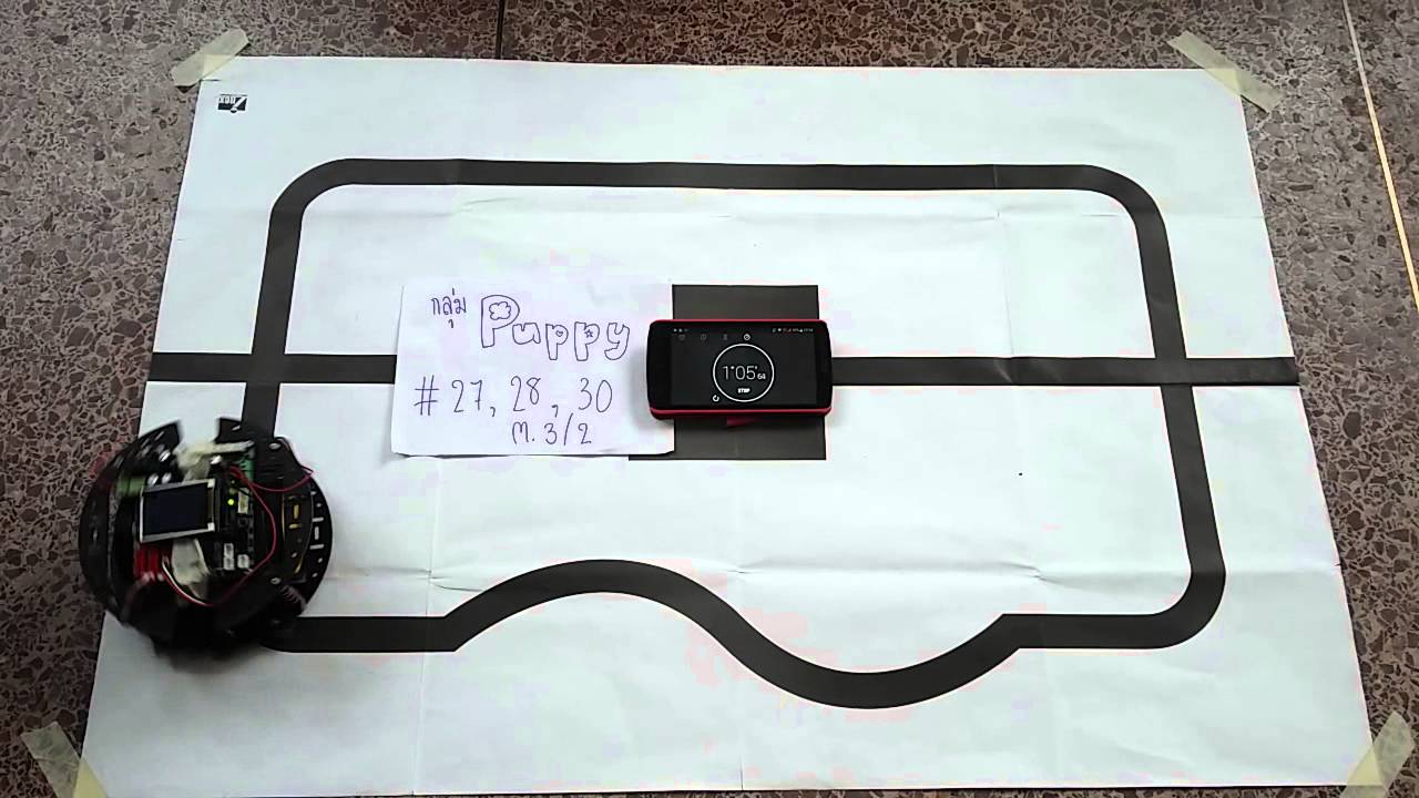 Line Tracking Robot (IPST-MicroBox 2015) - YouTube