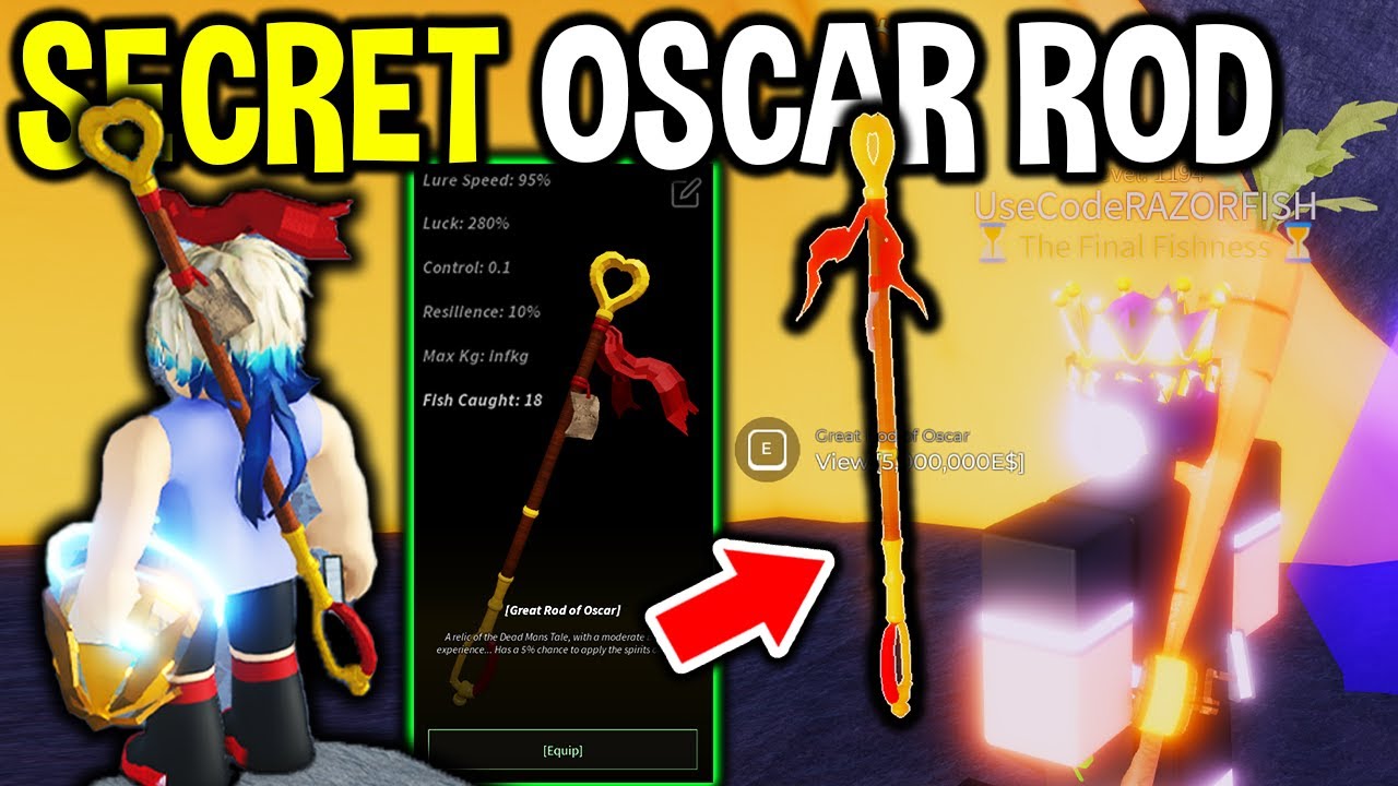 USE This SECRET OSCAR ROD in Roblox Fisch.. - YouTube